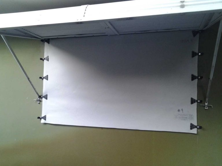 Clamshell installation 2 – Hurricane Fabric